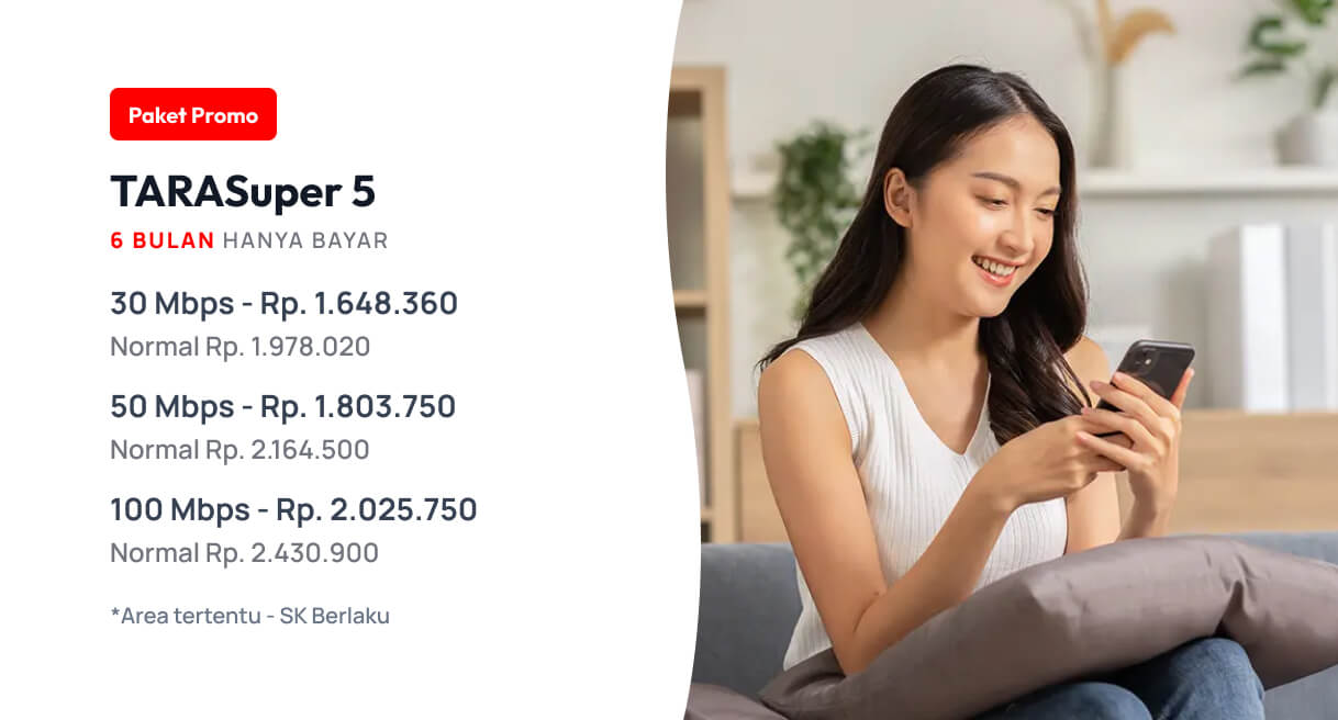 TaraNet - Intenet Cepat Berkualitas 100% Fiber Optik