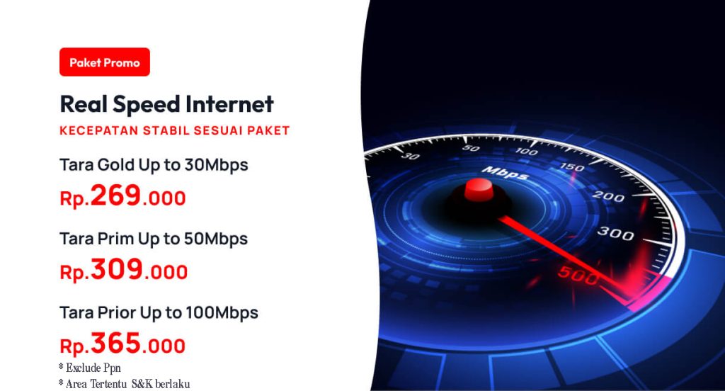 TaraNet - Intenet Cepat Berkualitas 100% Fiber Optik